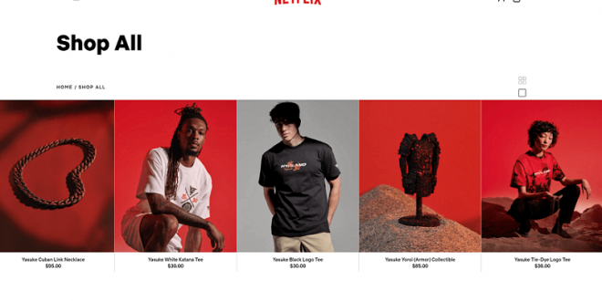 Netflix si-a lansat un magazin online, in SUA: Netflix.shop - ECOMpedia