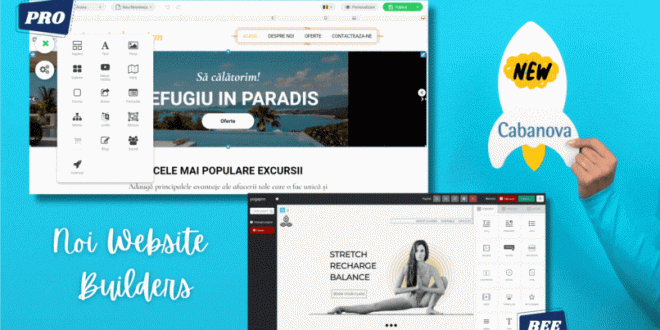 Platforme creare site: Cabanova lanseaza 2 sitebuildere revolutionare ...