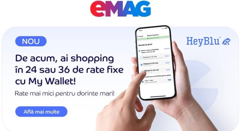 eMAG.ro include plata in 24 si 36 de rate, in serviciul de finantare My ...